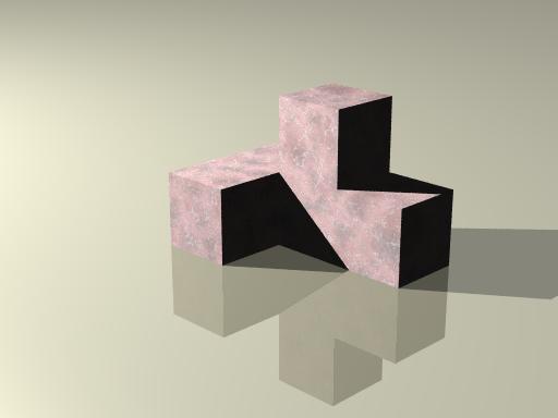 Mirrors. Illustrates POV-Ray's ability to calculate reflections.