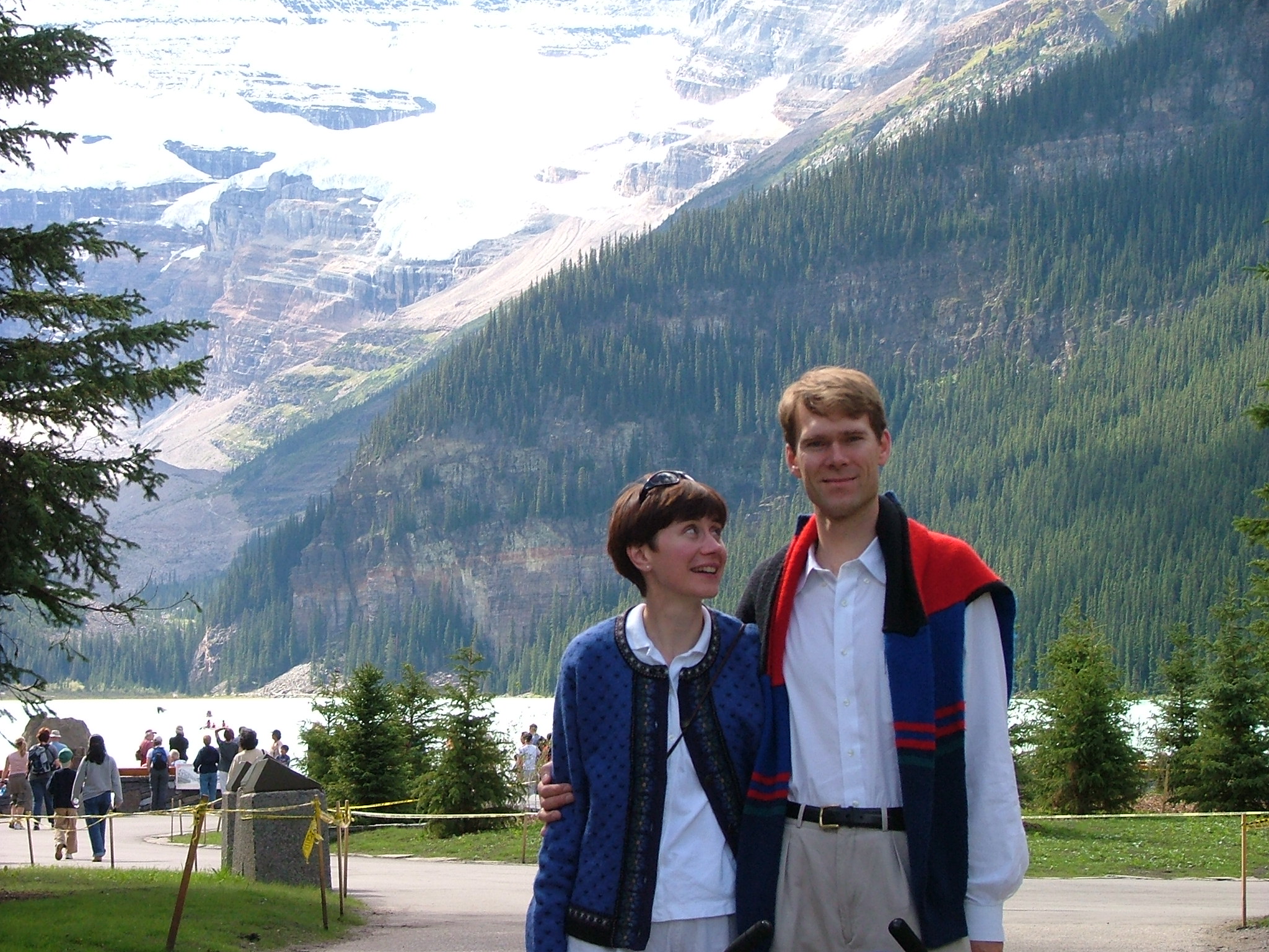 Here I am literally and figurativelylooking up to my husband, Richard.